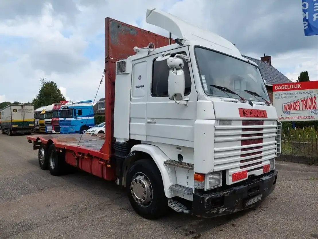 Scania R143-470 V8 MANUAL | Open laadbak vrachtwagen - TrucksNL