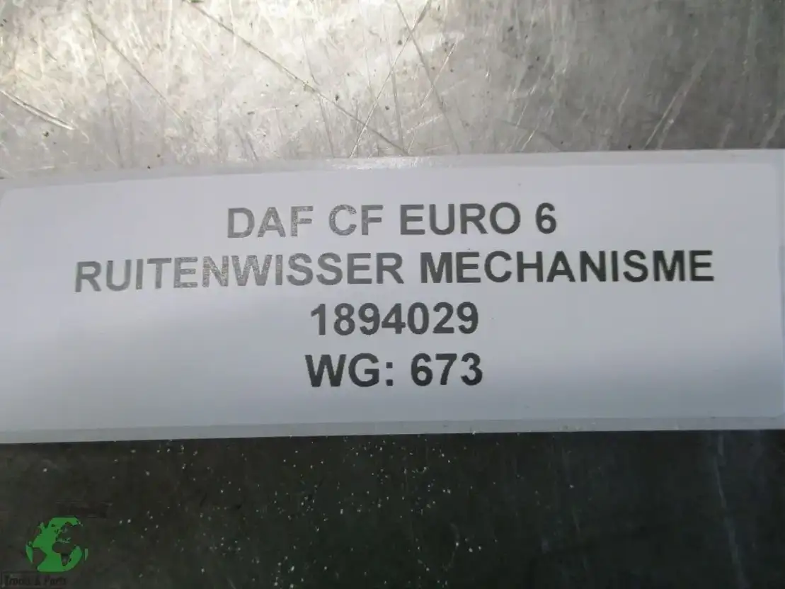 DAF 1894029 RUITENWISSER MECHANISME EURO 6 | Ruitenwisserdeel ...