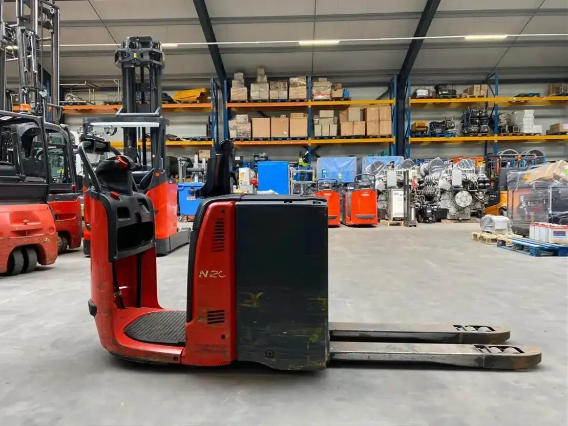 Linde N20 2 ton Elektrische Orderpicker Meerijder Palletwagen ...