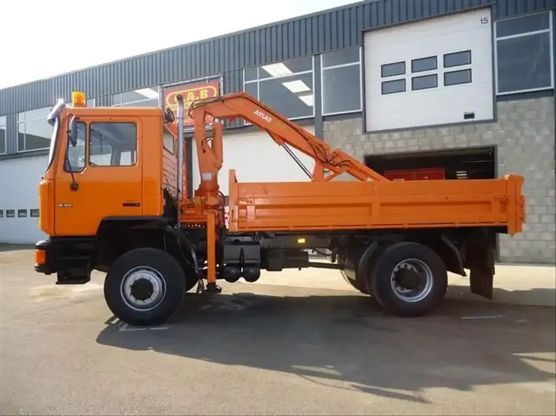MAN 18.192 - 4x4 - Crane Atlas AK 3006 B | Kipper vrachtwagen - TrucksNL