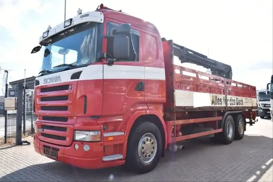 Scania R380 6x2 Euro4 Baustoff Hiab 166K Lift/Lenk | Kraanwagen - TrucksNL