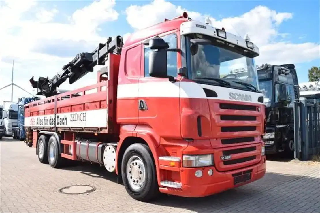 Scania R380 6x2 Euro4 Baustoff Hiab 166K Lift/Lenk | Kraanwagen - TrucksNL