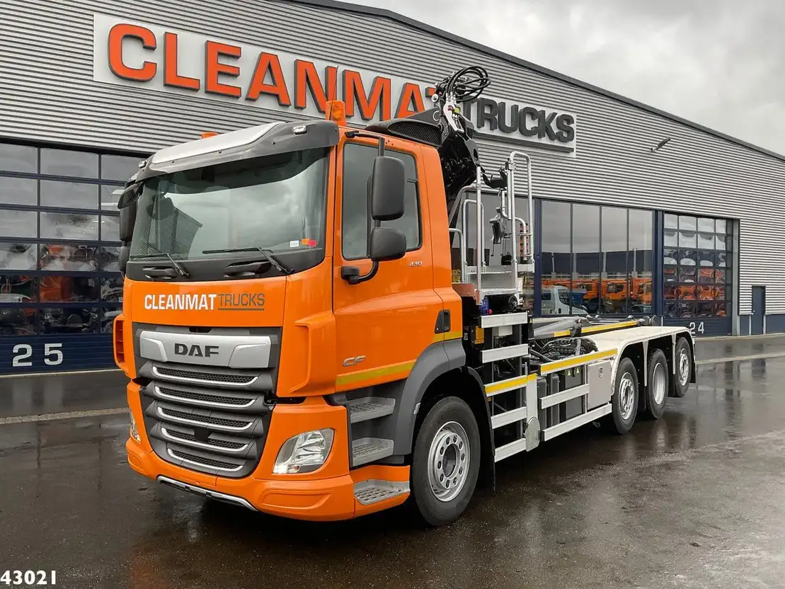 DAF CF 430 FAQ HMF 28 Tonmeter laadkraan | Containersysteem vrachtwagen ...