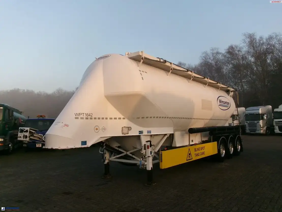 Feldbinder Powder tank alu alu 49 m3 / 1 comp | Tankoplegger - TrucksNL
