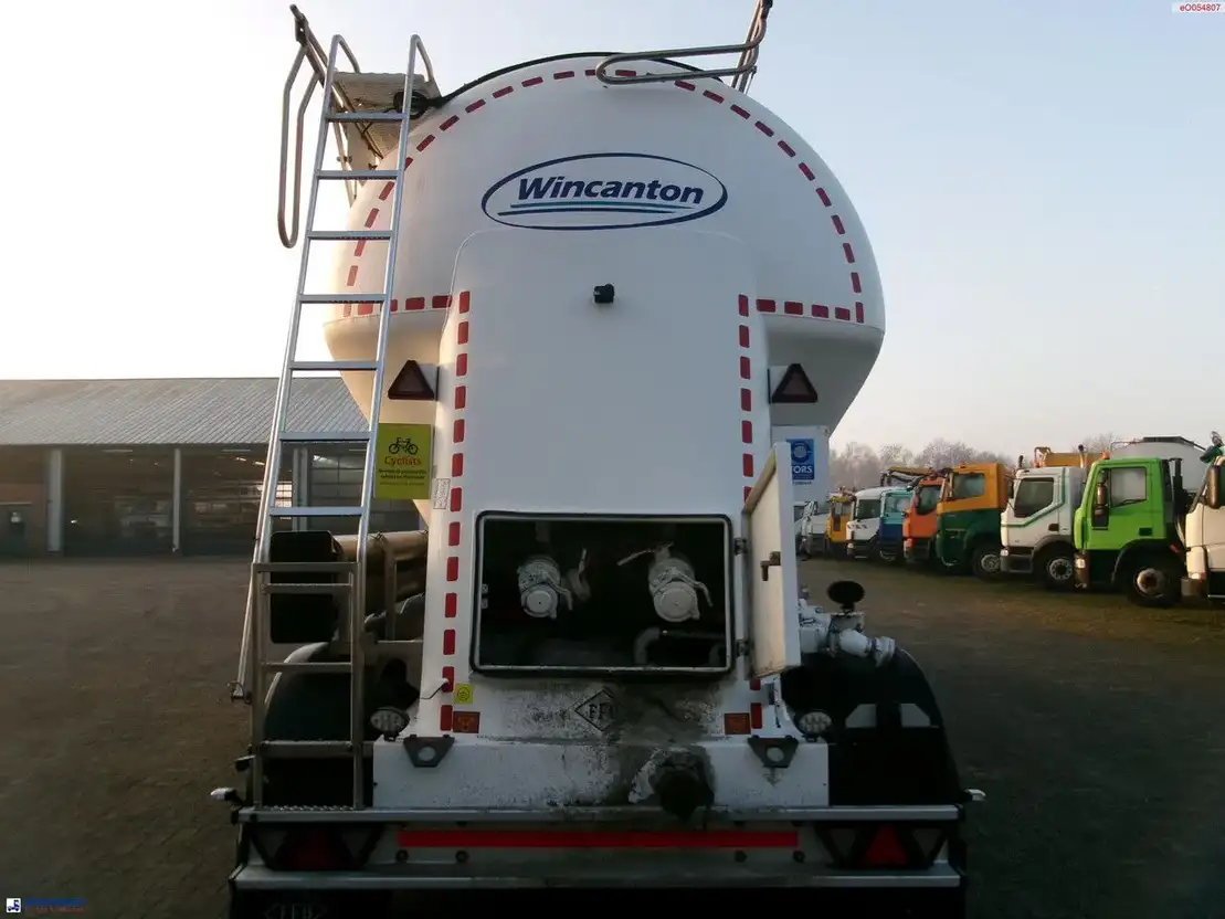 Feldbinder Powder tank alu alu 49 m3 / 1 comp | Tankoplegger - TrucksNL