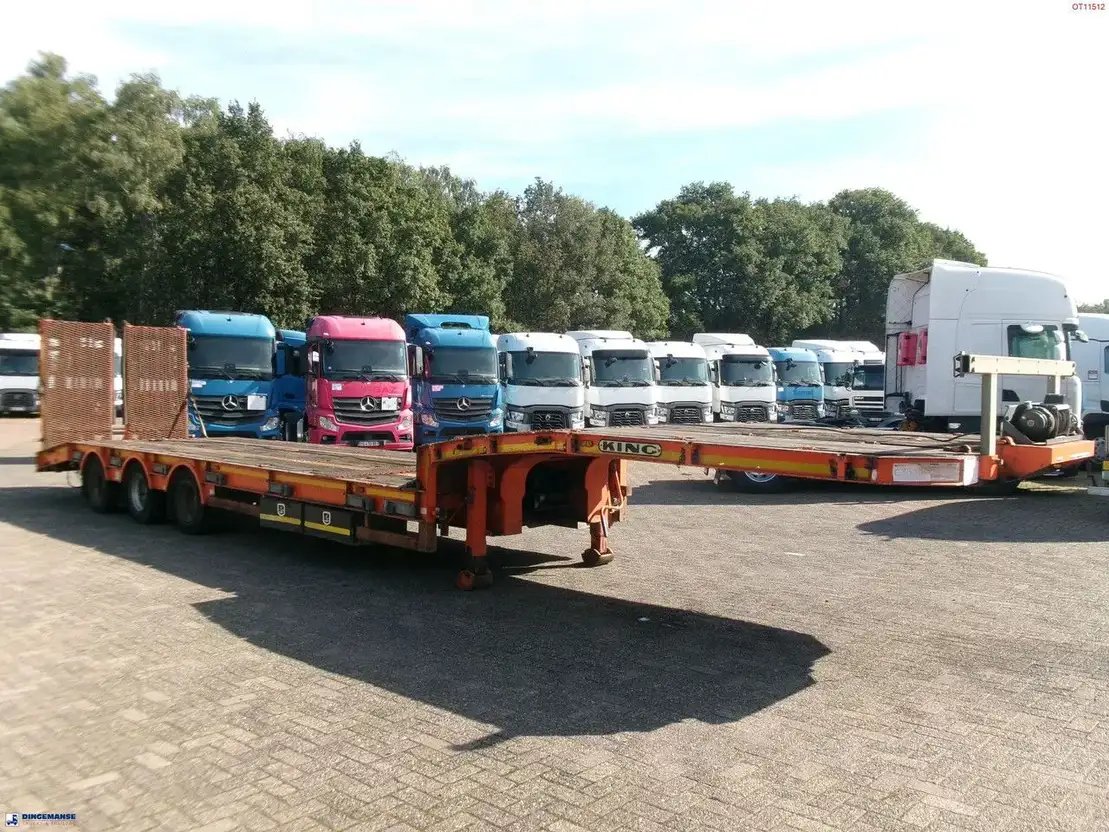 King 3-axle semi-lowbed trailer 44T + ramps | Dieplader oplegger - TrucksNL