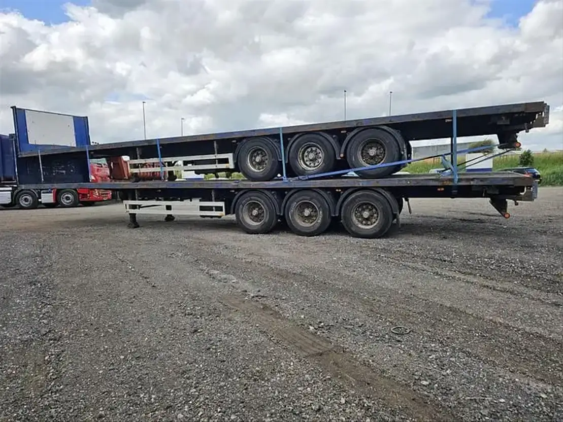 Pacton 3 Axle Flatbed Trailer BPW Drum | Platte oplegger - TrucksNL