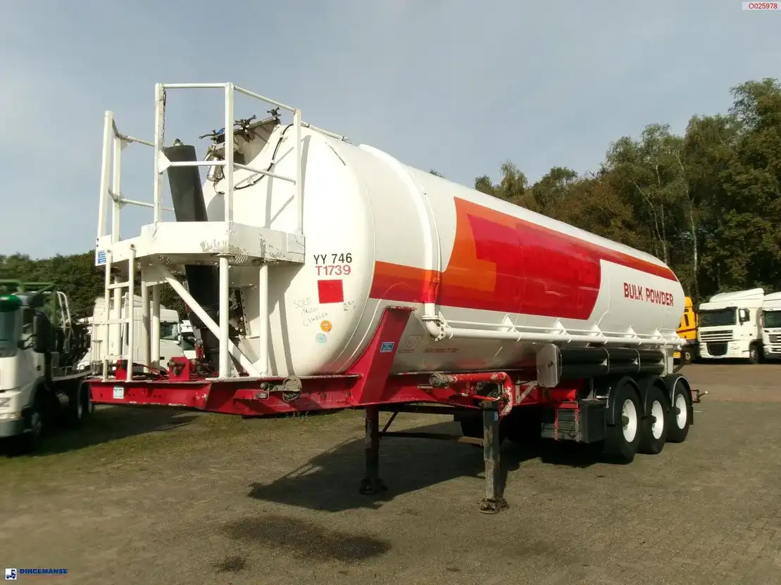 Feldbinder Powder tank alu 41 m3 (tipping) | Tankoplegger - TrucksNL