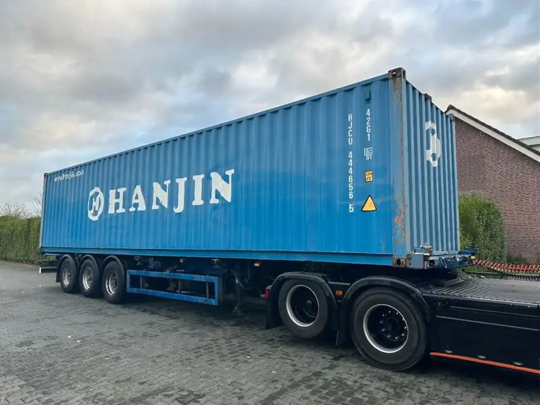 Krone container chassis 40 voets container | Container chassis aanhangers - TrucksNL