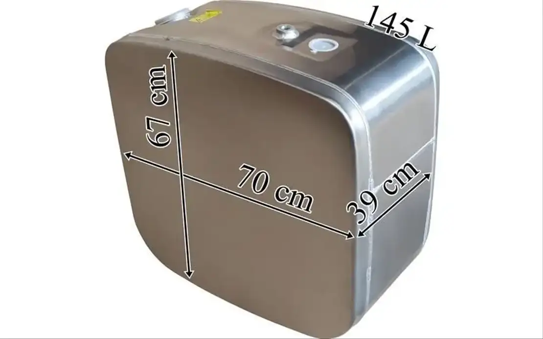 Scania Fuel Tank 145L 390X670X700 Aluminum | Brandstoftank vrachtwagen ...